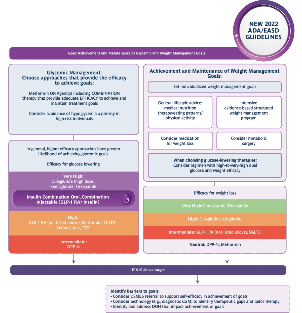New 2022 ADA/EASD Guidelines: GLPP-1 RA/Insulin combination is very ...