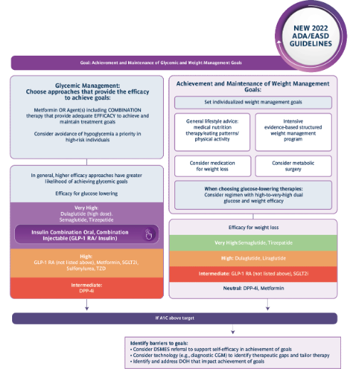 New 2022 ADA/EASD Guidelines: GLPP-1 RA/Insulin combination is very ...